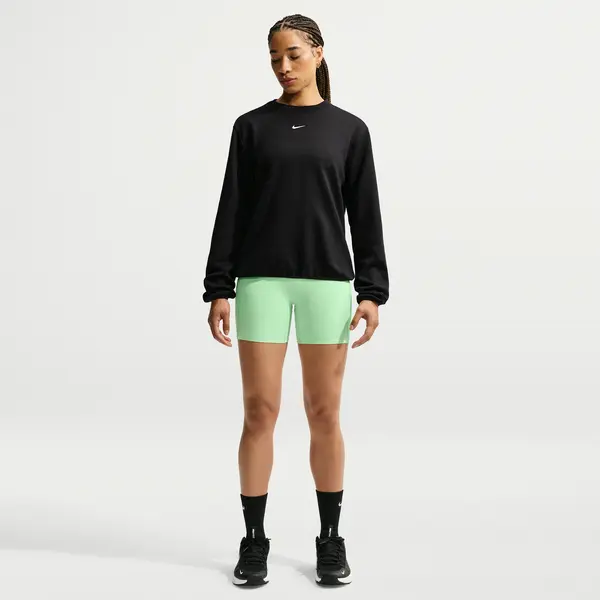 Nike Studio Fleece Sport Dri-fit Crew-neck Sweatshirt - Black