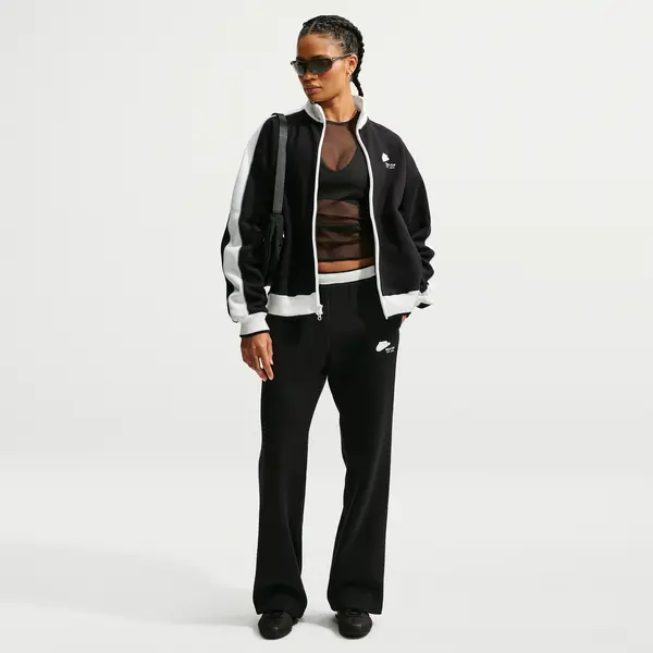 Nike Studio Fleece Medium Weight Mid-rise Track Pants - Black