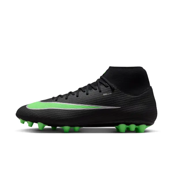 Nike Mercurial Superfly Academy Artificial-grass High-top Soccer Cleats - Black
