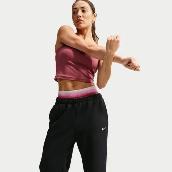 Nike Studio Fleece Sport Dri-fit Mid-rise Open-hem Pants