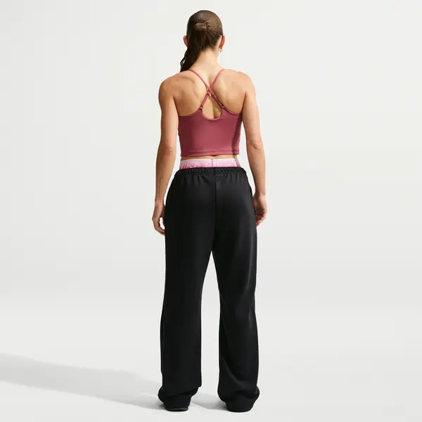 Nike Studio Fleece Sport Dri-fit Mid-rise Open-hem Pants