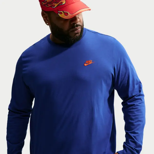 Nike Sportswear Club Long-sleeve T-shirt - Blue