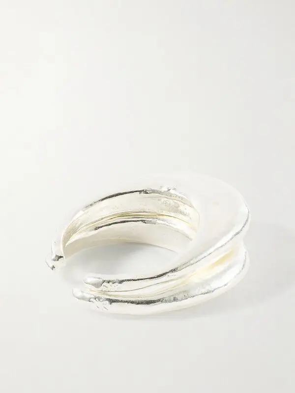 SIMUERO Sol Y Sombra Sterling And Cubic Zirconia Toe Ring