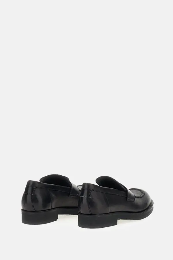 MAISON MARGIELA Smooth Calfskin Leather Loafers With Engraved Numeric Logo