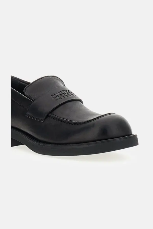 MAISON MARGIELA Smooth Calfskin Leather Loafers With Engraved Numeric Logo