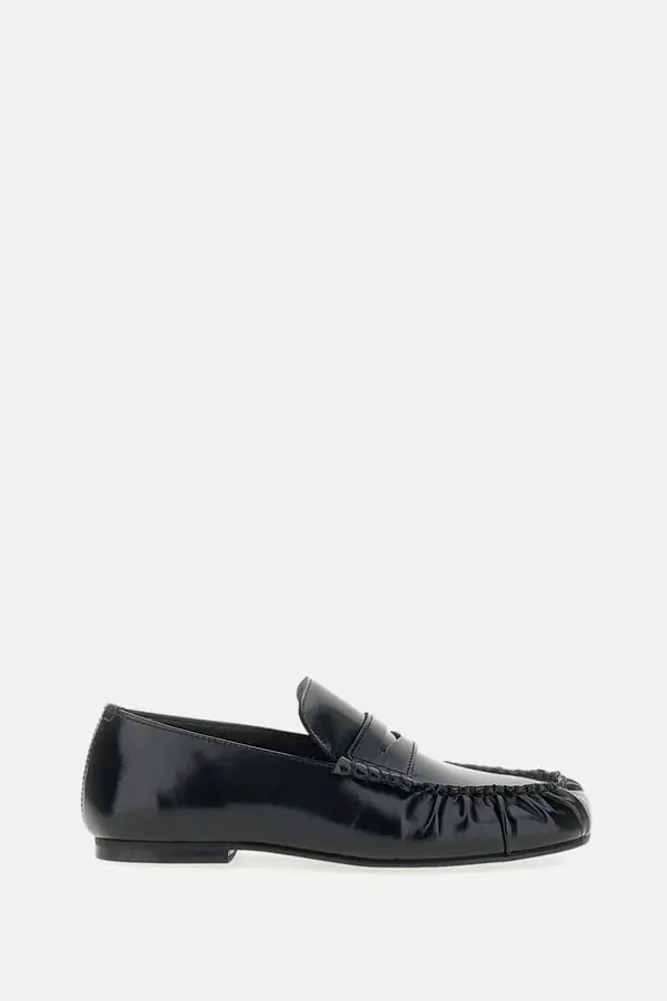 ALOHAS Aven Leather Moccasins - Black