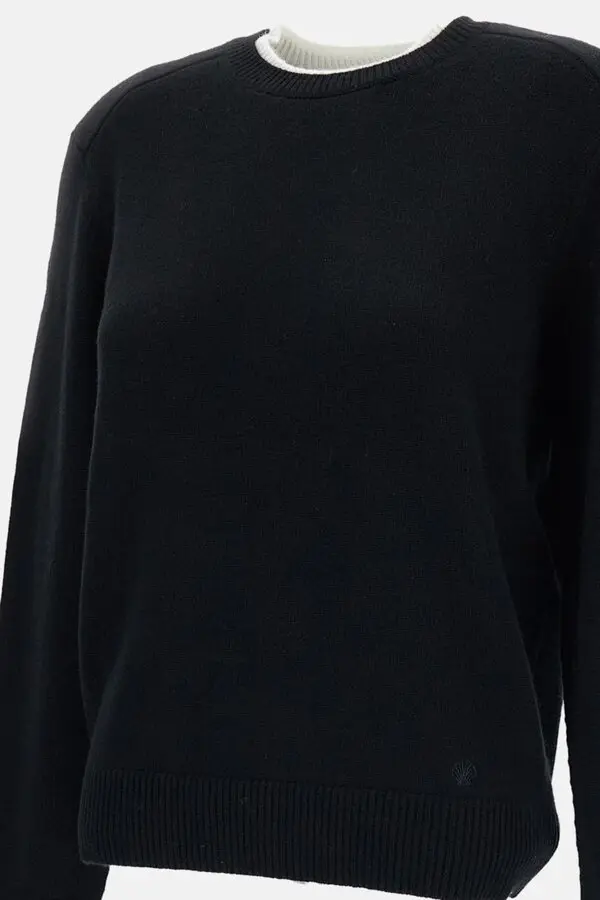Loulou De Saison Otis Two-tone Cashmere Sweater