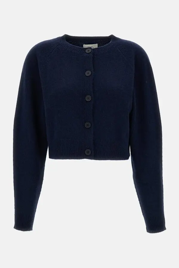 Loulou De Saison Heike Cropped Cashmere Cardigan - Blu