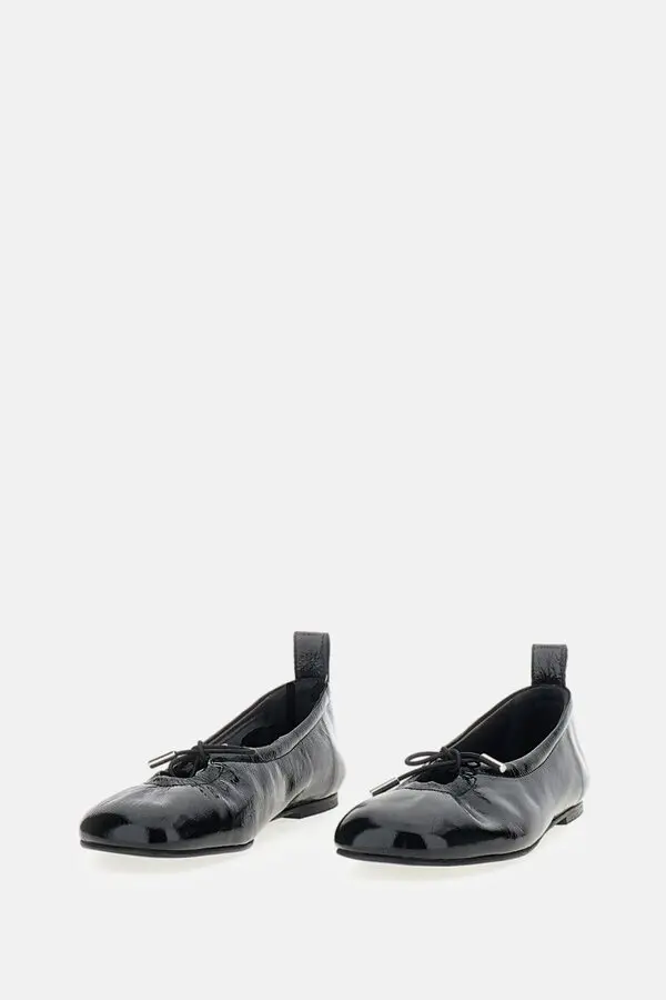 ALOHAS Rosalind Ballet Flats In Glossy Leather - Black