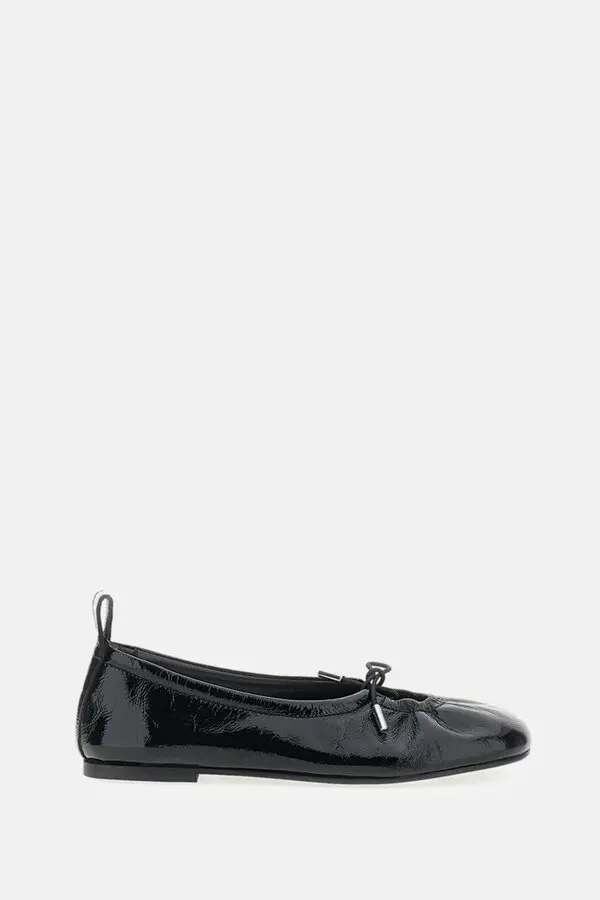 ALOHAS Rosalind Ballet Flats In Glossy Leather - Black