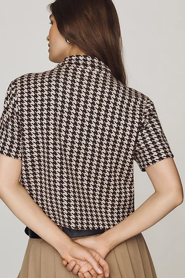 DOLAN LEFT COAST Houndstooth Shirt Jacket