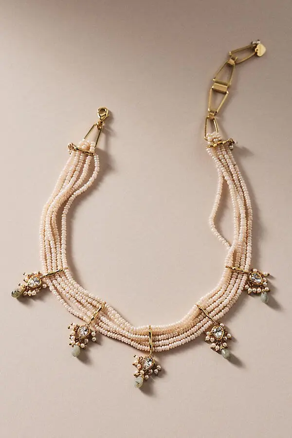 Anthropologie Ghost Ranch Beaded Necklace
