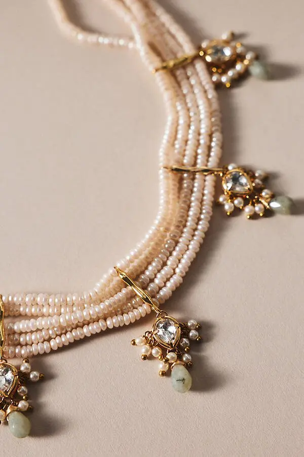 Anthropologie Ghost Ranch Beaded Necklace