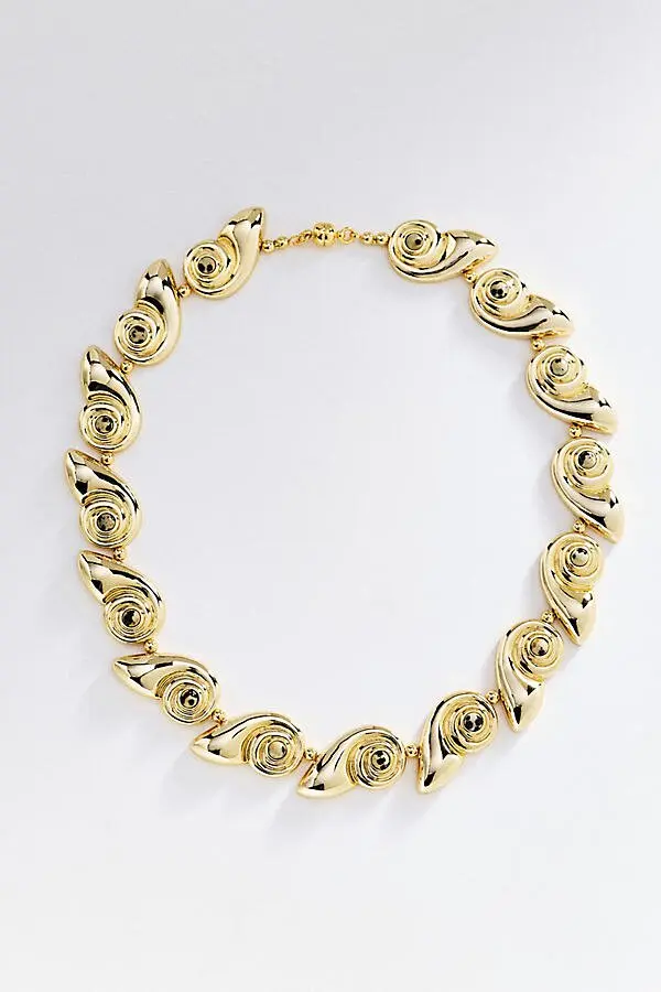 LUV AJ The Palma Shell Statement Necklace