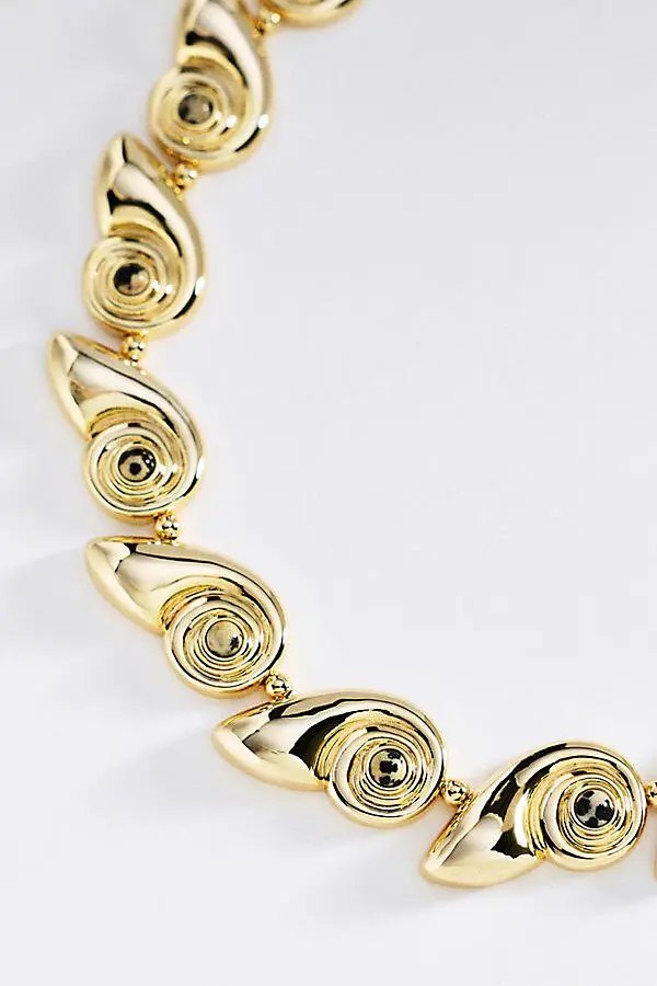 LUV AJ The Palma Shell Statement Necklace