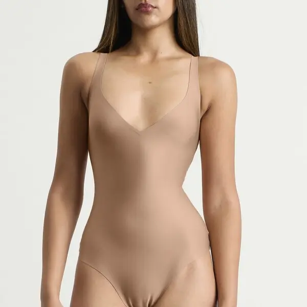 SKIMS Unlined Plunge Thong Bodysuit