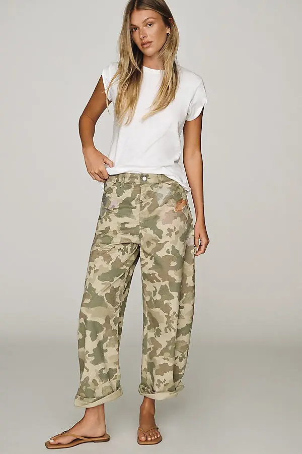 PILCRO Kayden High-rise Carpenter Barrel Pants