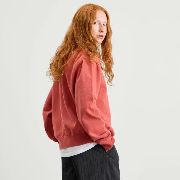 RÓHE Classic Knitted Polo - Washed Red