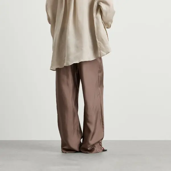 RÓHE Silk Relaxed Wide Leg Trousers
