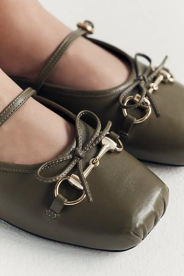 Maeve Horsebit Mule Ballet Flats