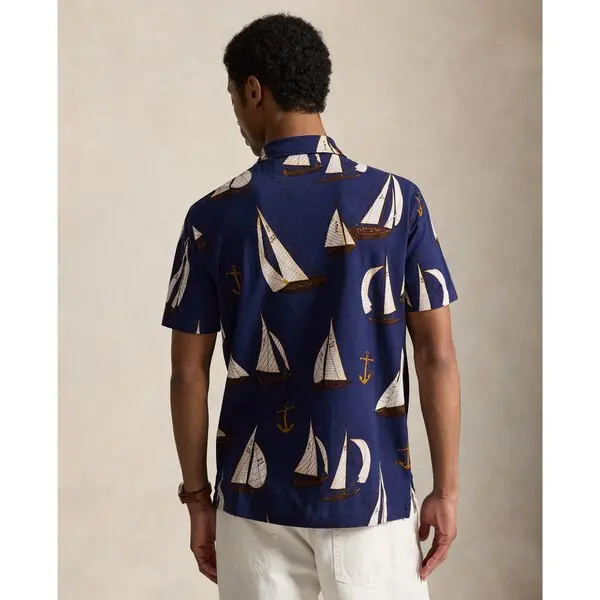 Ralph Lauren Standard Fit Sailboat Jersey Polo Shirt