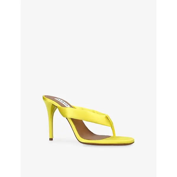 Alaïa Padded 90 Satin Sandals