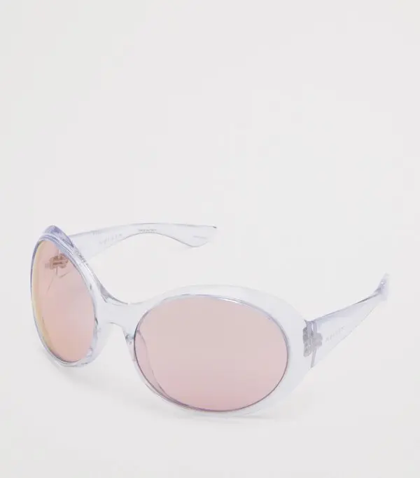 Alexander McQueen Transparent Round Kate Sunglasses
