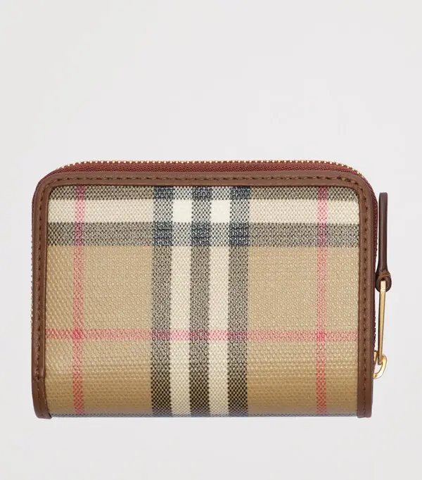 Burberry Cotton-leather Check Wallet
