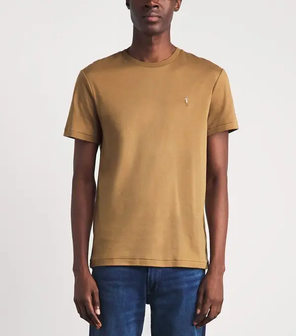 Polo Ralph Lauren Pima Cotton Polo Pony T-shirt - Brown