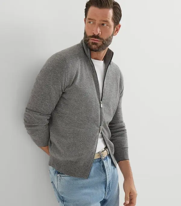 Brunello Cucinelli Cashmere Two-way Zip Cardigan