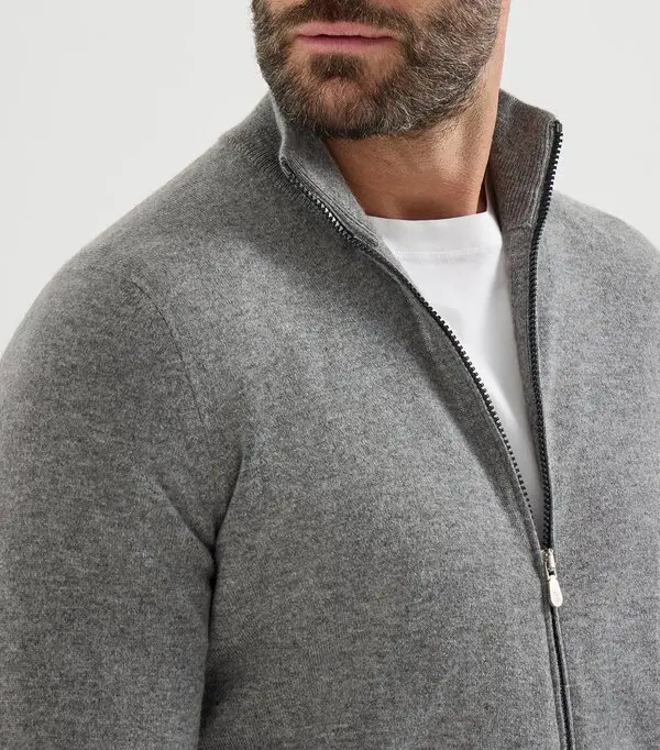Brunello Cucinelli Cashmere Two-way Zip Cardigan