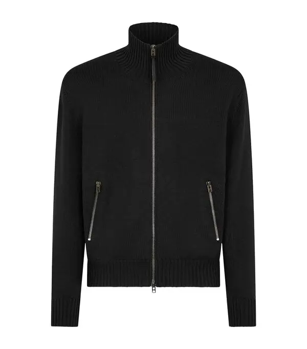 TOM FORD Virgin Wool Zip-up Sweater
