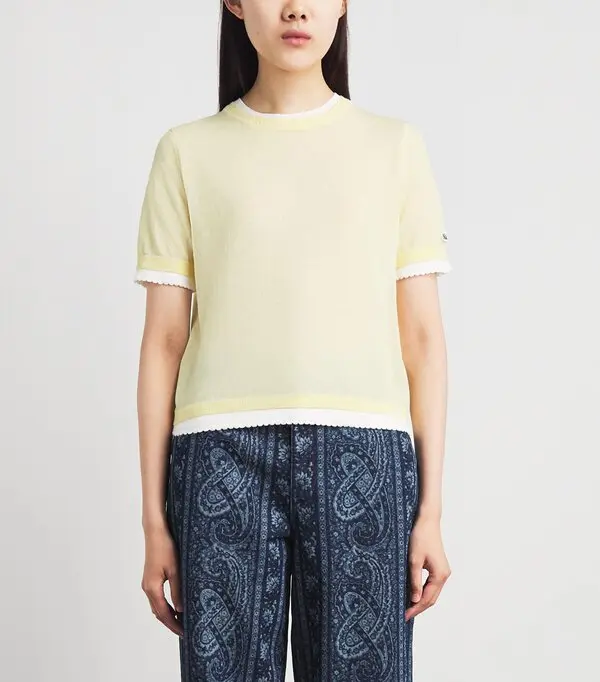 Claudie Pierlot Scalloped Layered Sweater