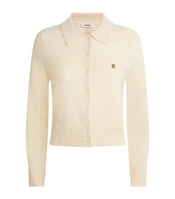 Sandro Wool-cashmere Polo Cardigan