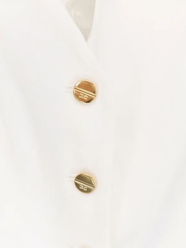 Elisabetta Franchi Linen And Viscose Vest