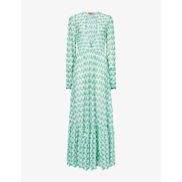 Missoni Cut-out Floral-print Knitted Cover-up - Multi