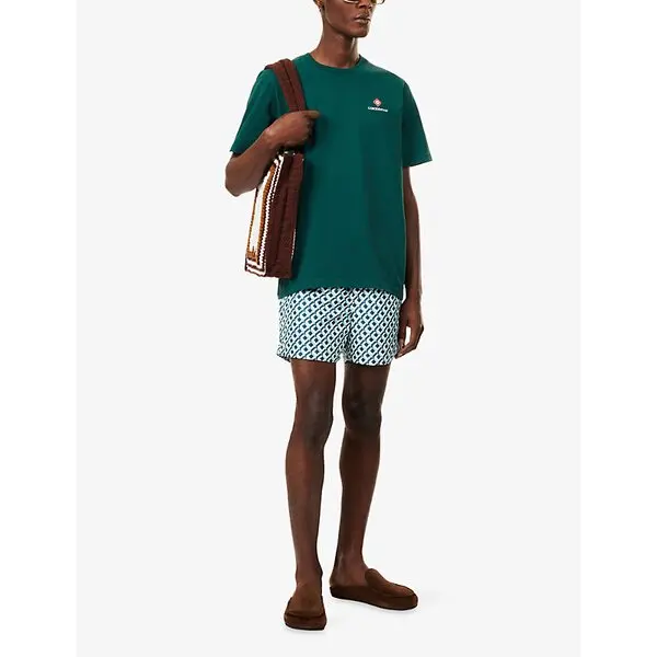 Casablanca Printed Woven Swim Shorts