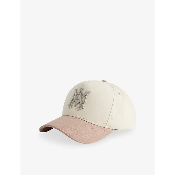 Amiri Ma Two-tone Cotton Baseball Cap - Mocha