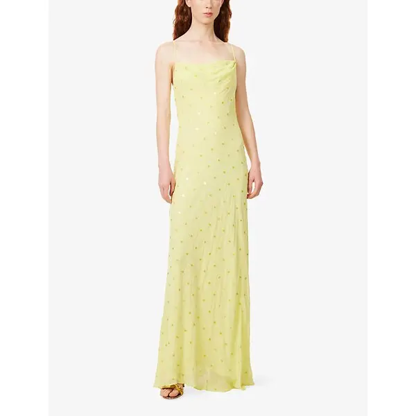 Bec & Bridge Arielle Sequin-embellished Slip Maxi Dress
