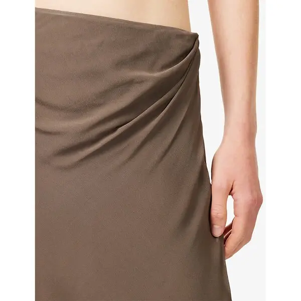 Bec & Bridge Samantha Asymmetric Georgette Midi Skirt