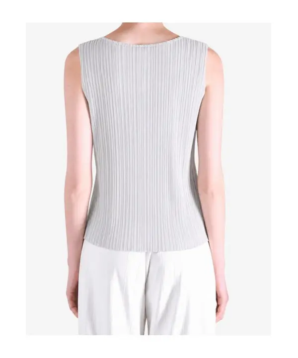 PLEATS PLEASE BY ISSEY MIYAKE Pleated Sleeveless Top
