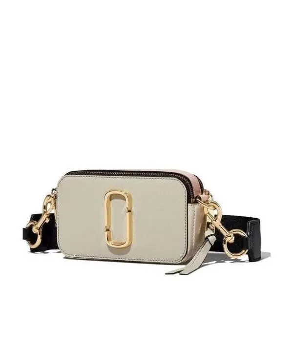 Marc Jacobs Snapshot Logo Plaque Crossbody Bag - Gray