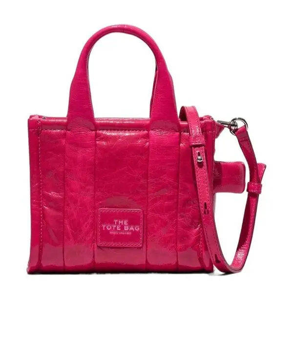 Marc Jacobs Logo Decorated Tote Bag - Red