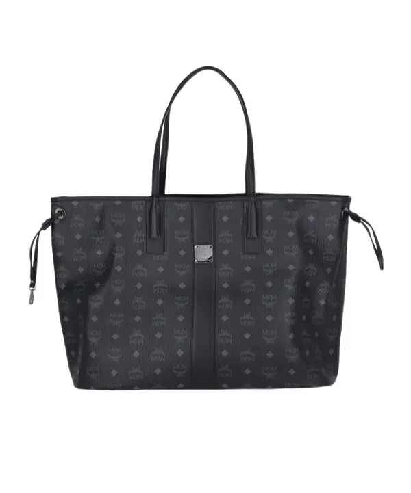 Mcm Liz Logo Plaque Top Handle Bag