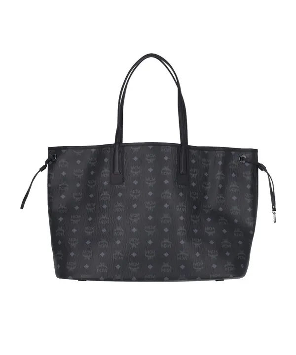 Mcm Liz Logo Plaque Top Handle Bag