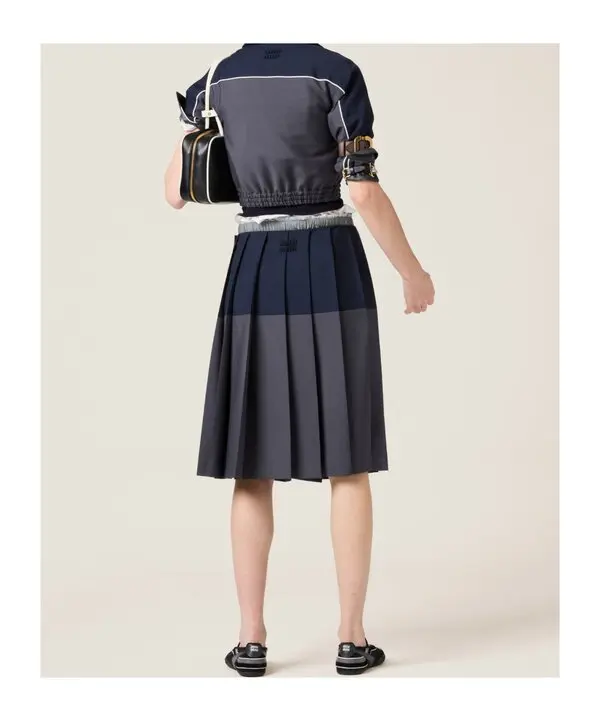 Miu Miu Pleated Midi Skirt