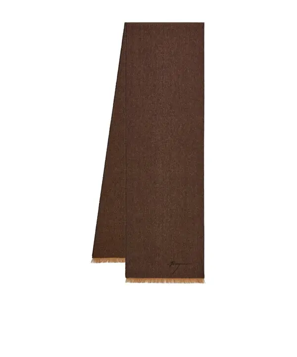 FERRAGAMO Tassel Scarf - Espresso