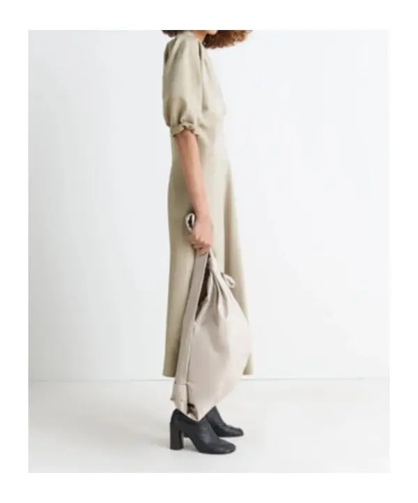 LEMAIRE Draped V-neck Midi Dress