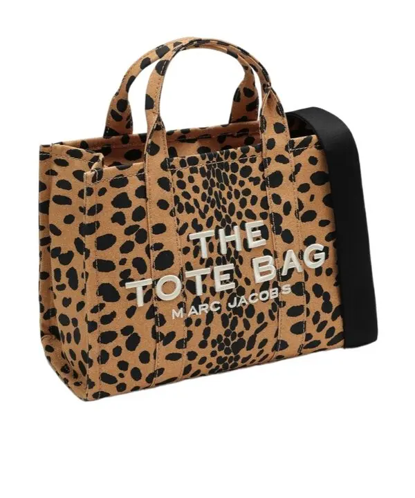Marc Jacobs Cheetah Logo Embroidered Medium Tote Bag