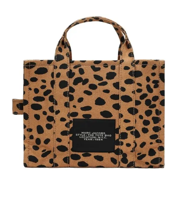 Marc Jacobs Cheetah Logo Embroidered Medium Tote Bag